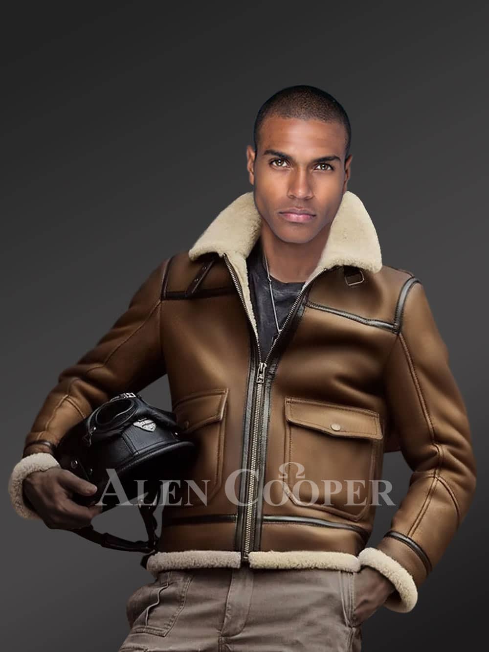 Grey Suede Finish Authentic Shearling Jacket grey-suede-finish-authentic-shearling-jacket