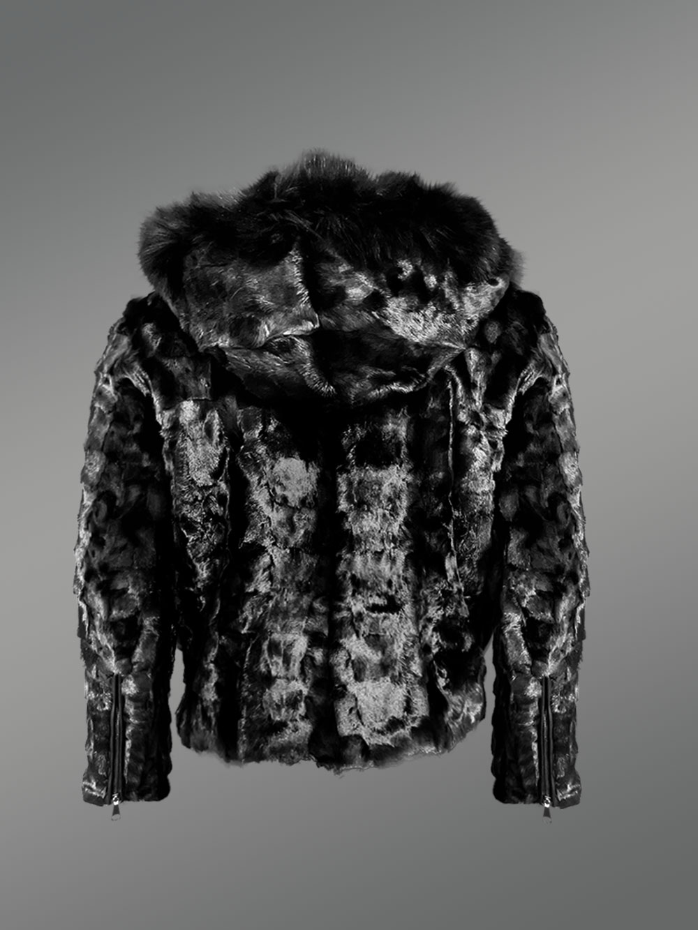 Black Mink Coat For Men