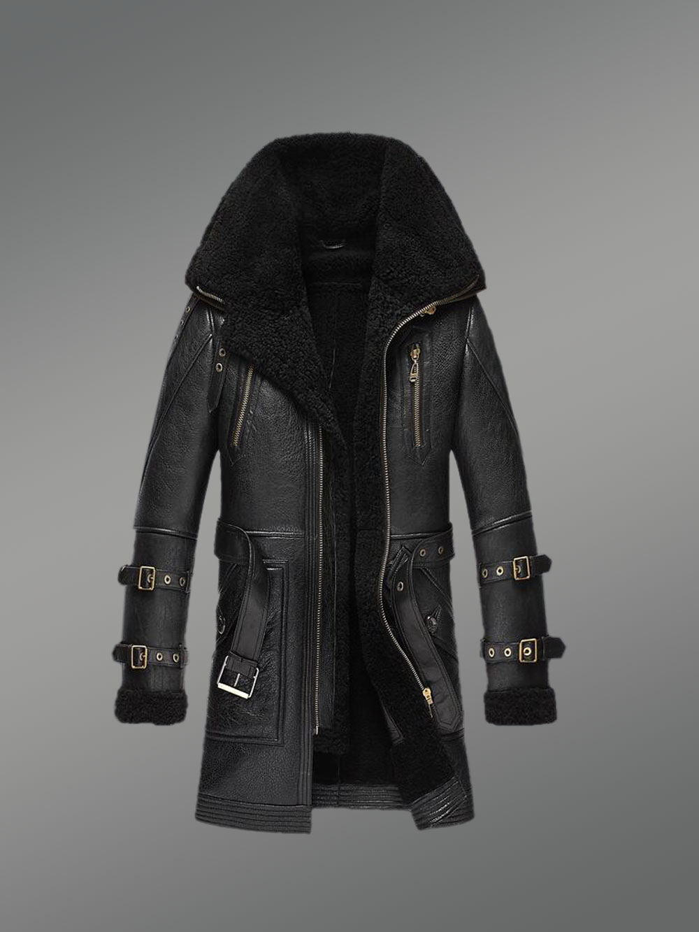 Authentic Shearling Jacket in Black for Men