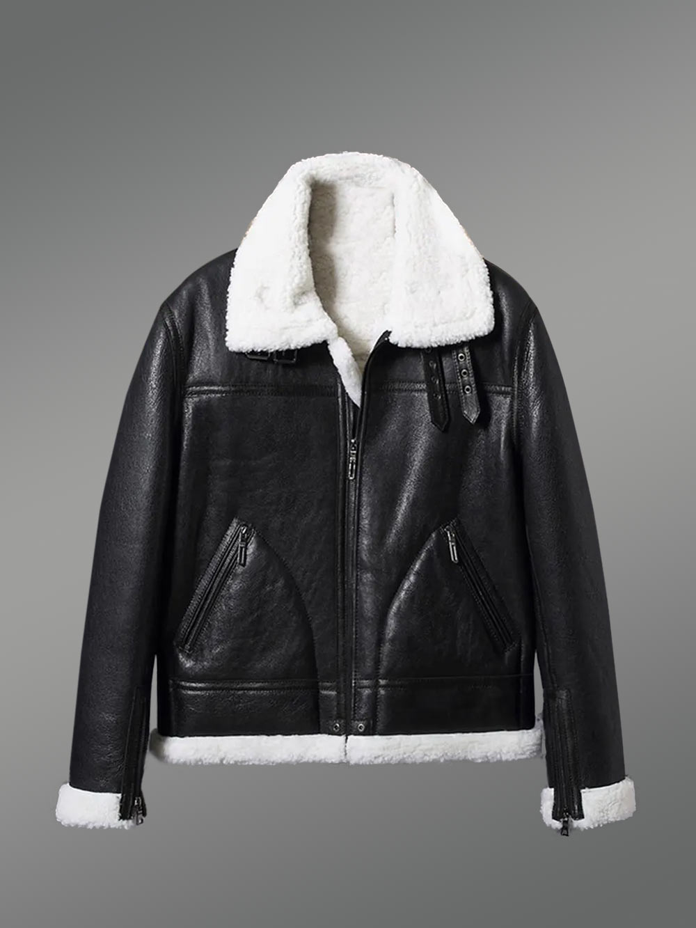 Double-Sided Shearling Jacket for Men