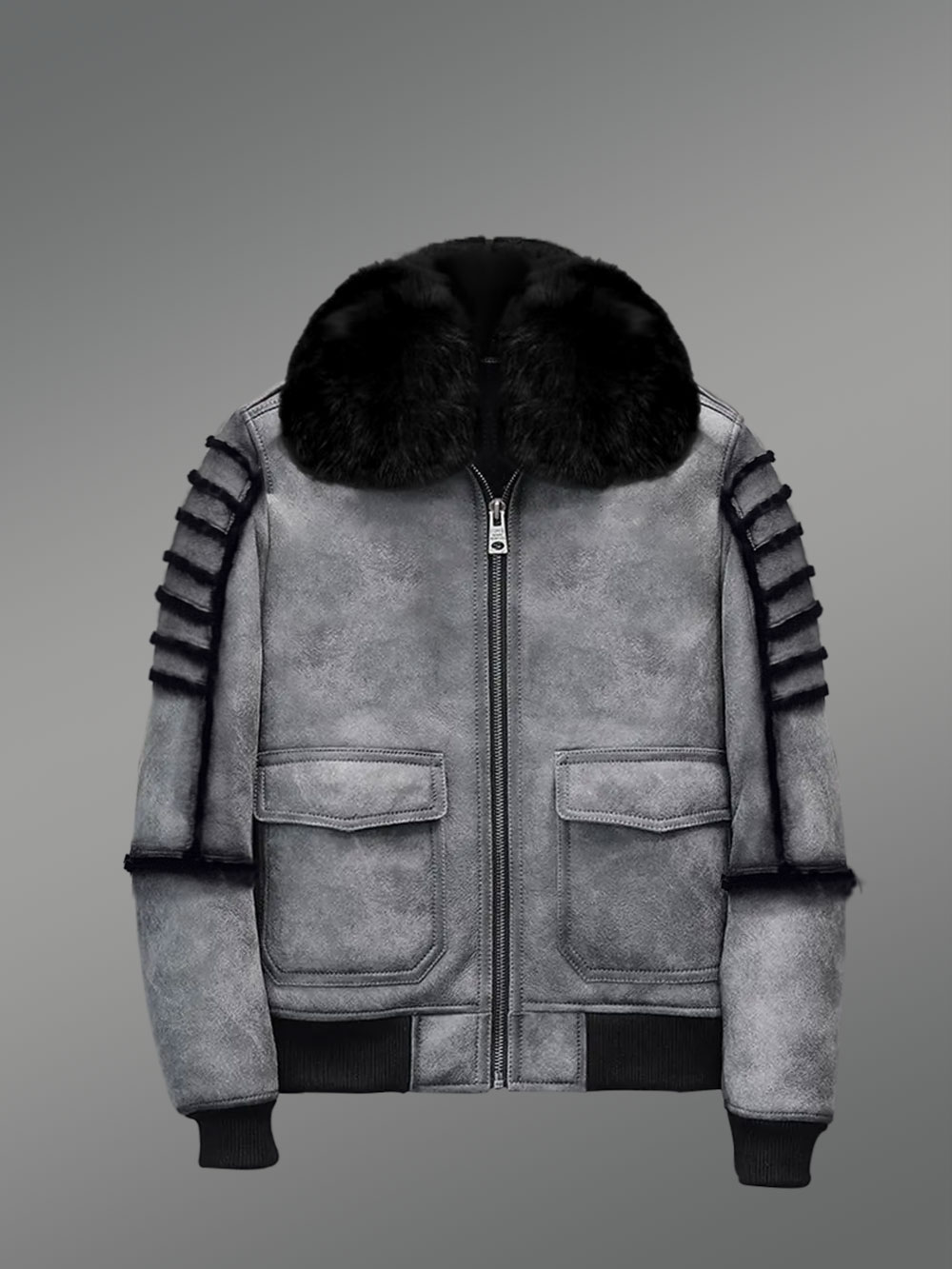 Genuine Shearling Jackets in Grey for Tasteful Men