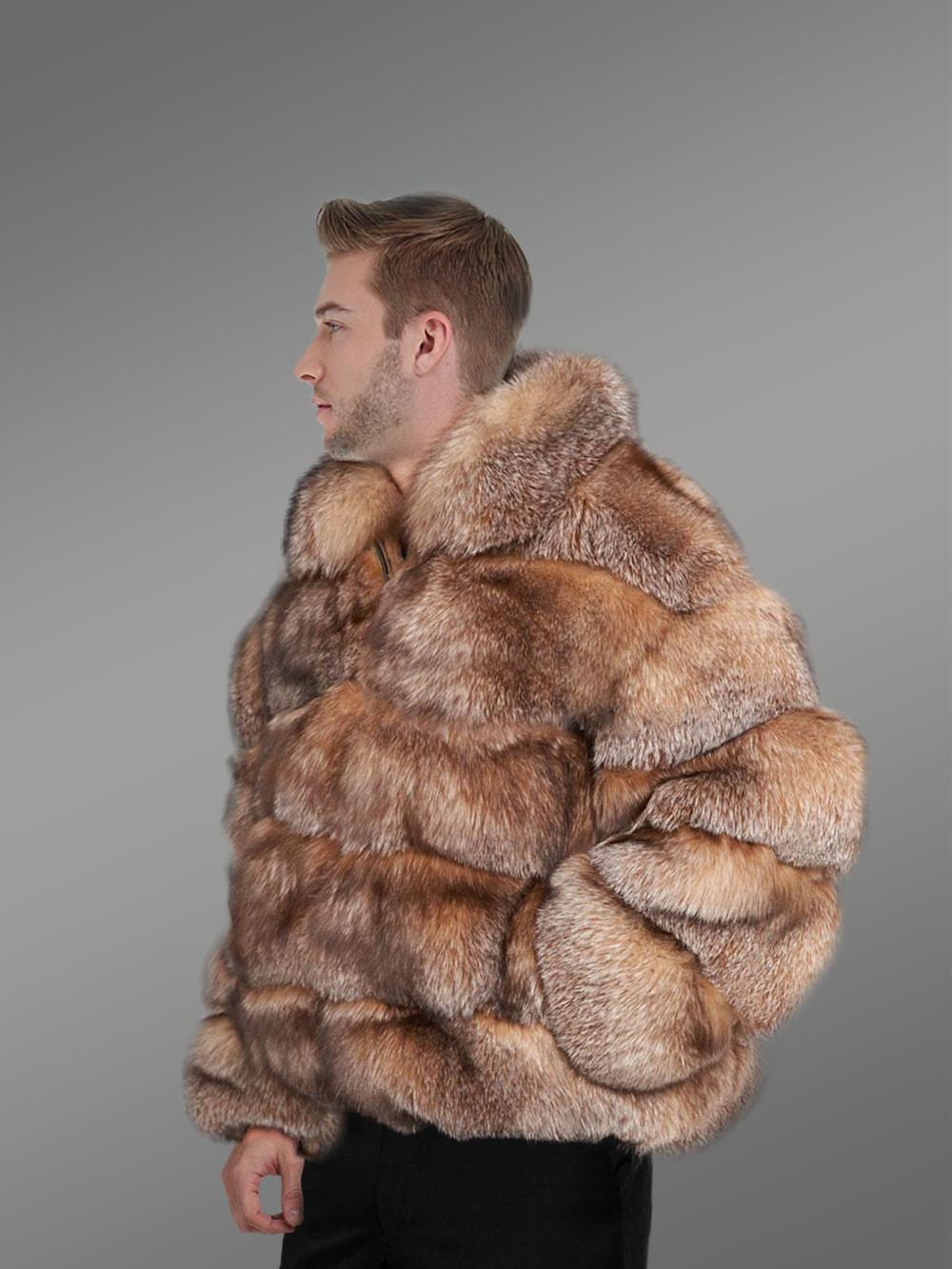 Genuine Crystal Fox Fur Super Warm Paragraph Winter Parka