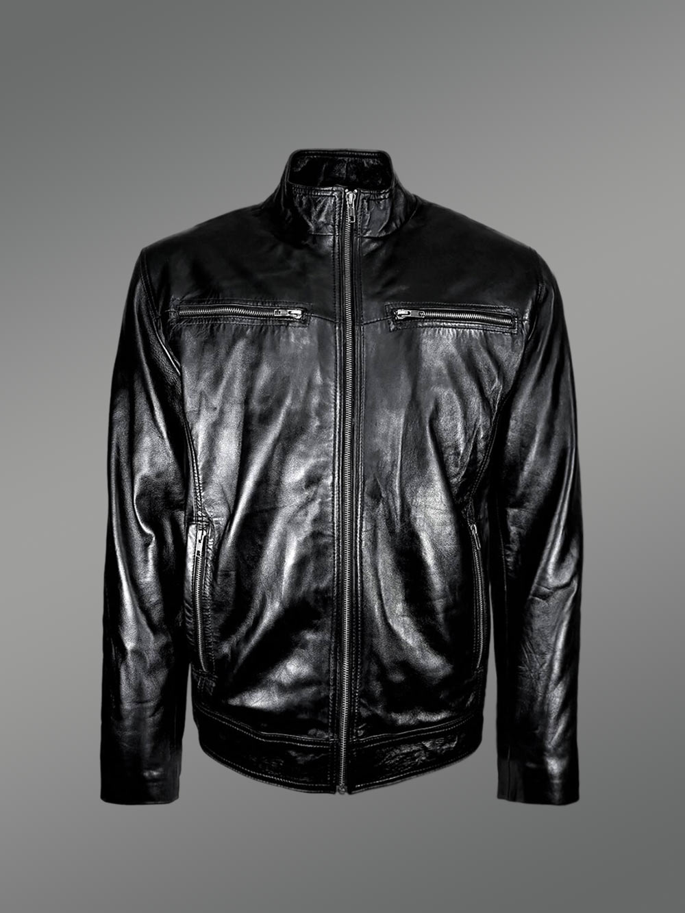 Men's Regular Cut Biker Jacket