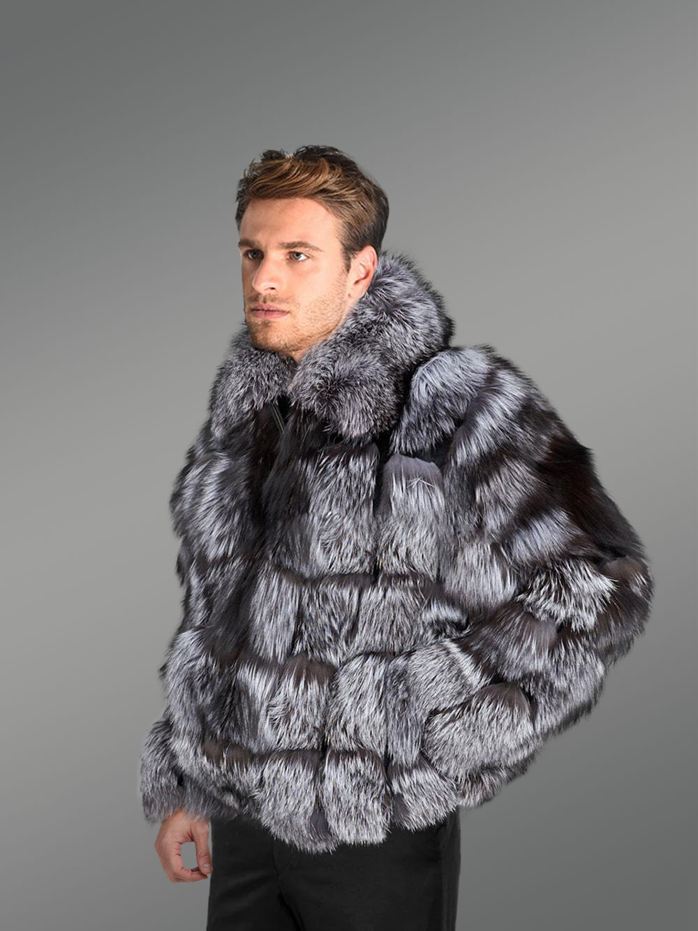 Mens Silver Fox Fur Coat – Classy And Comfortable