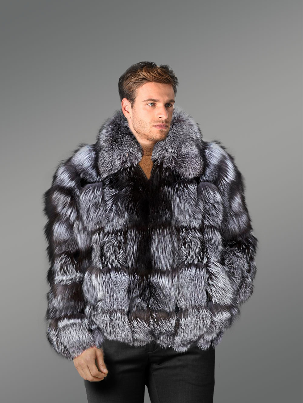 Mens Silver Fox Fur Coat – Classy And Comfortable