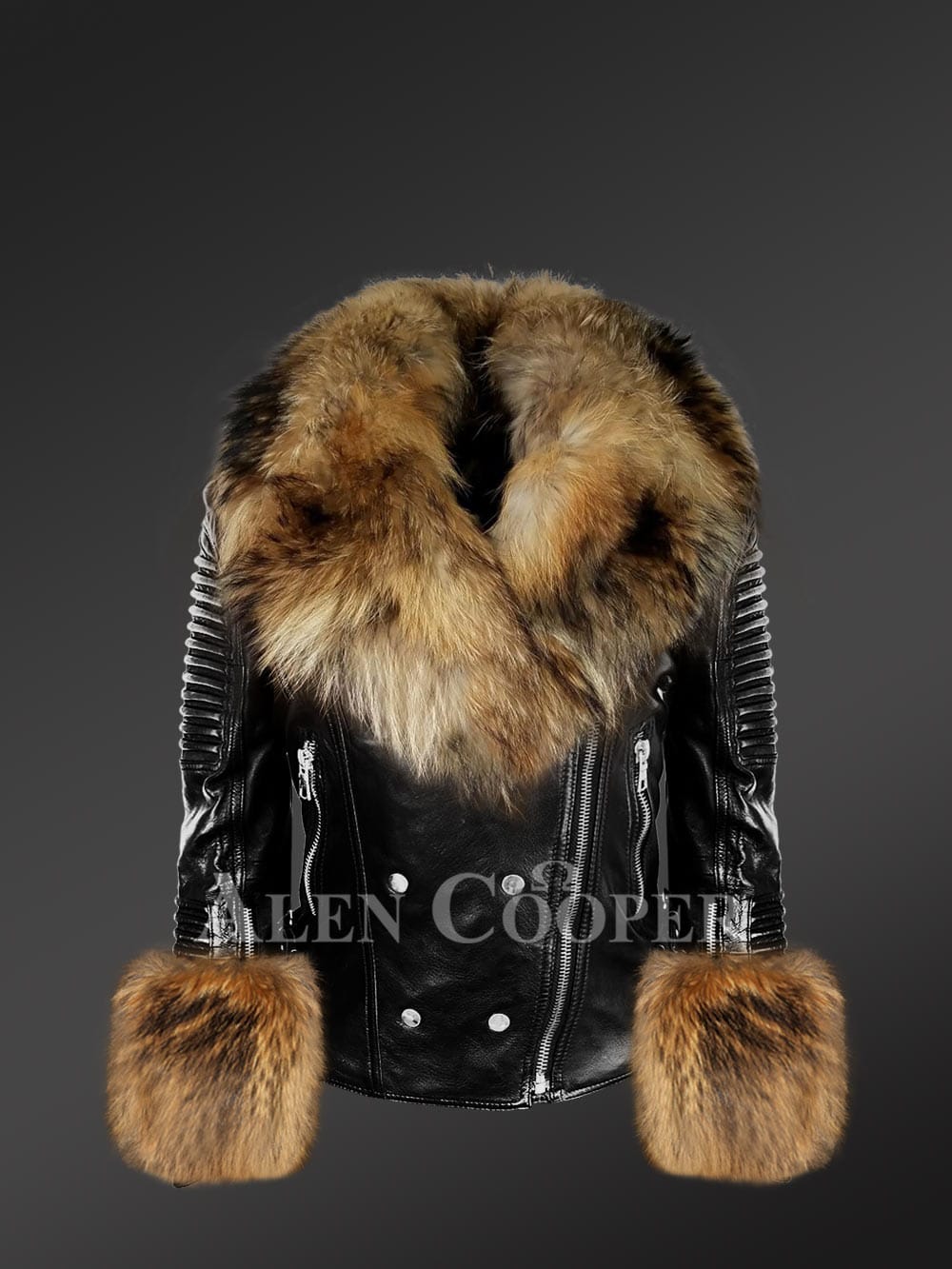 Fur Leather jacket for Women