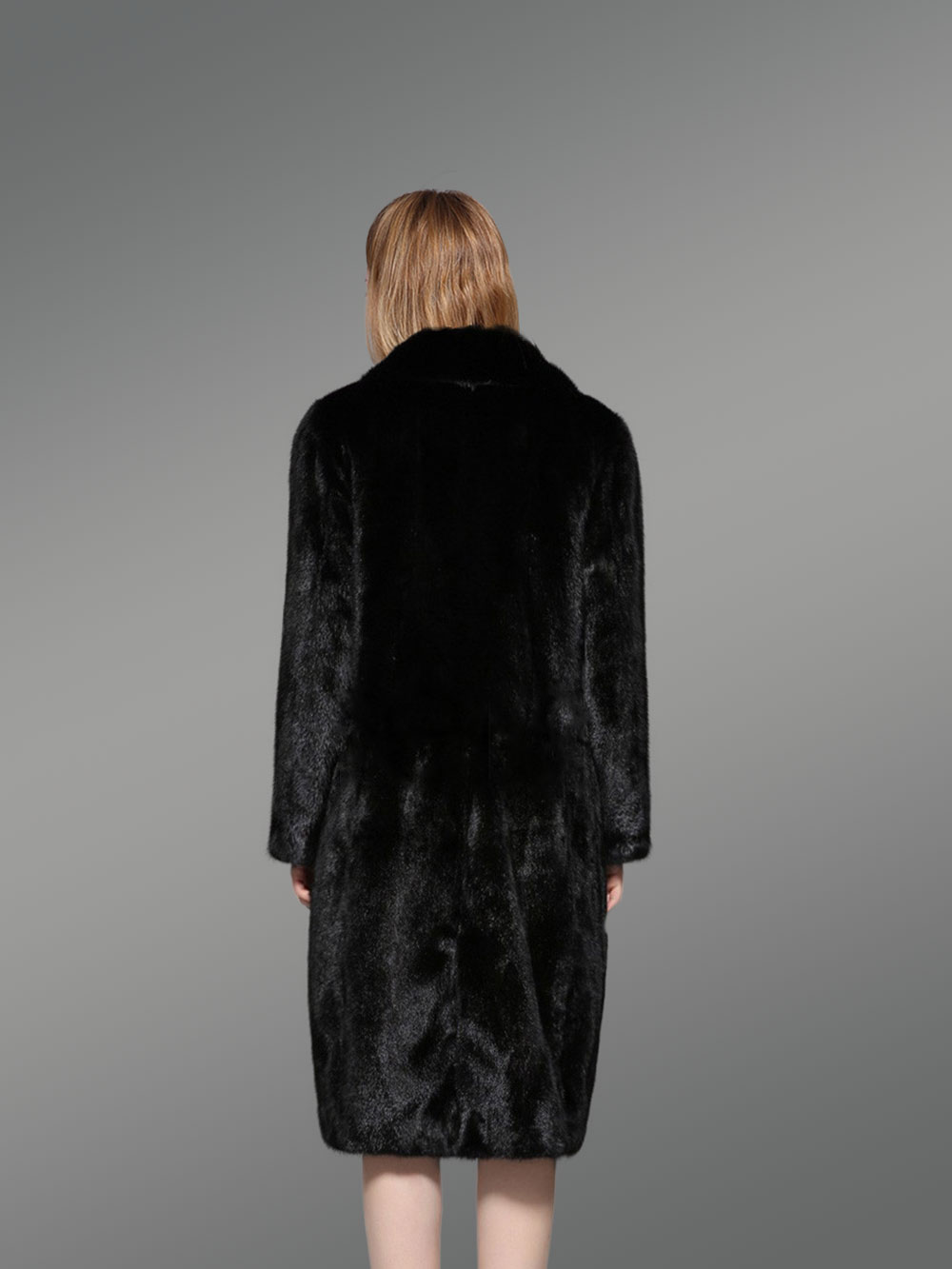 Double Breasted Mink Fur Coat