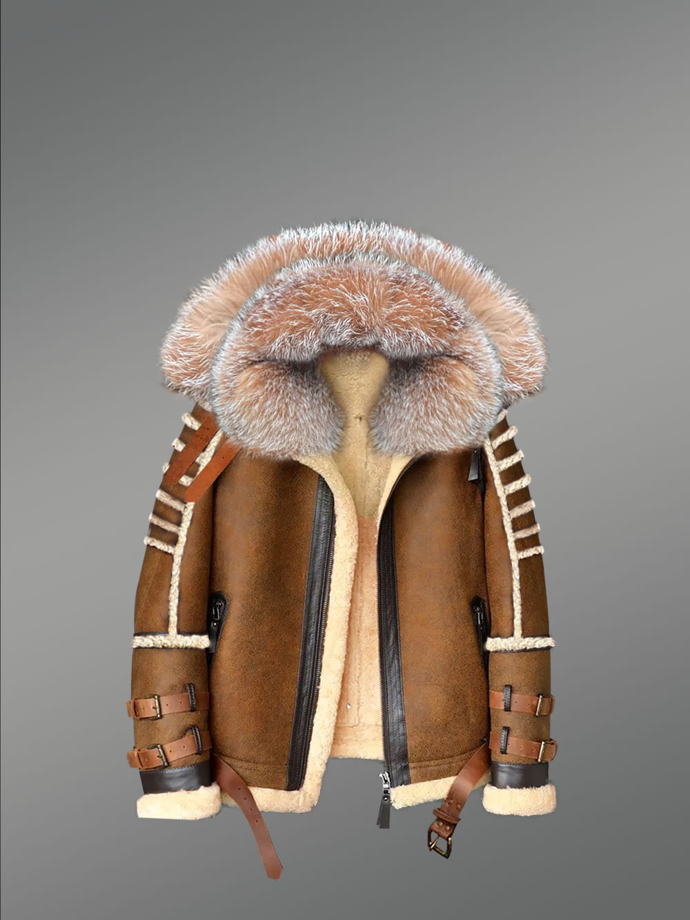 Genuine Shearling Jackets in Grey for Tasteful Men