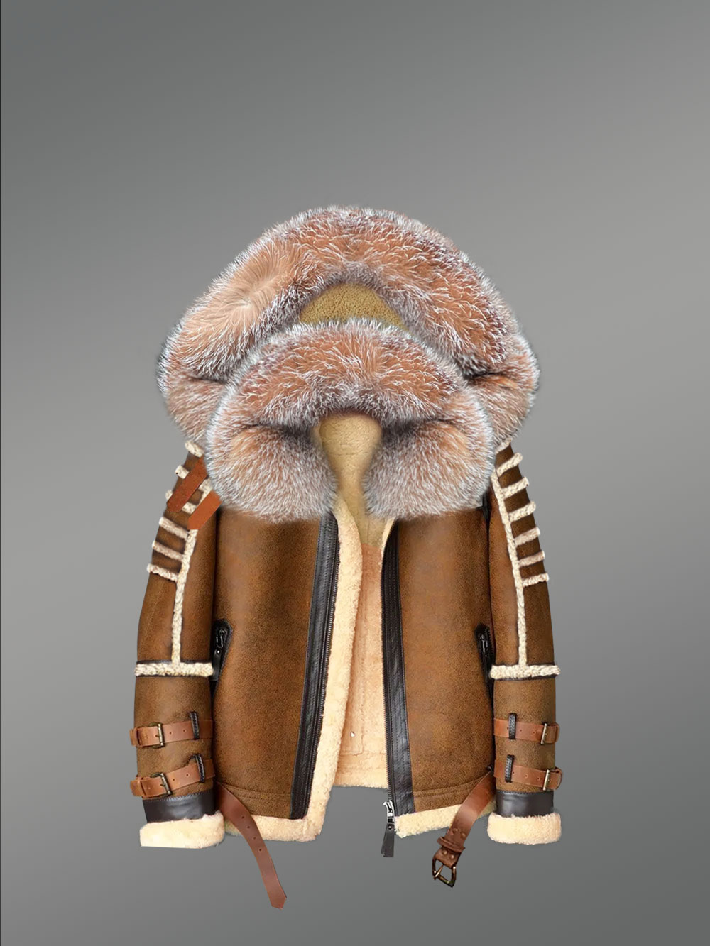 Genuine Shearling Jackets in Grey for Tasteful Men