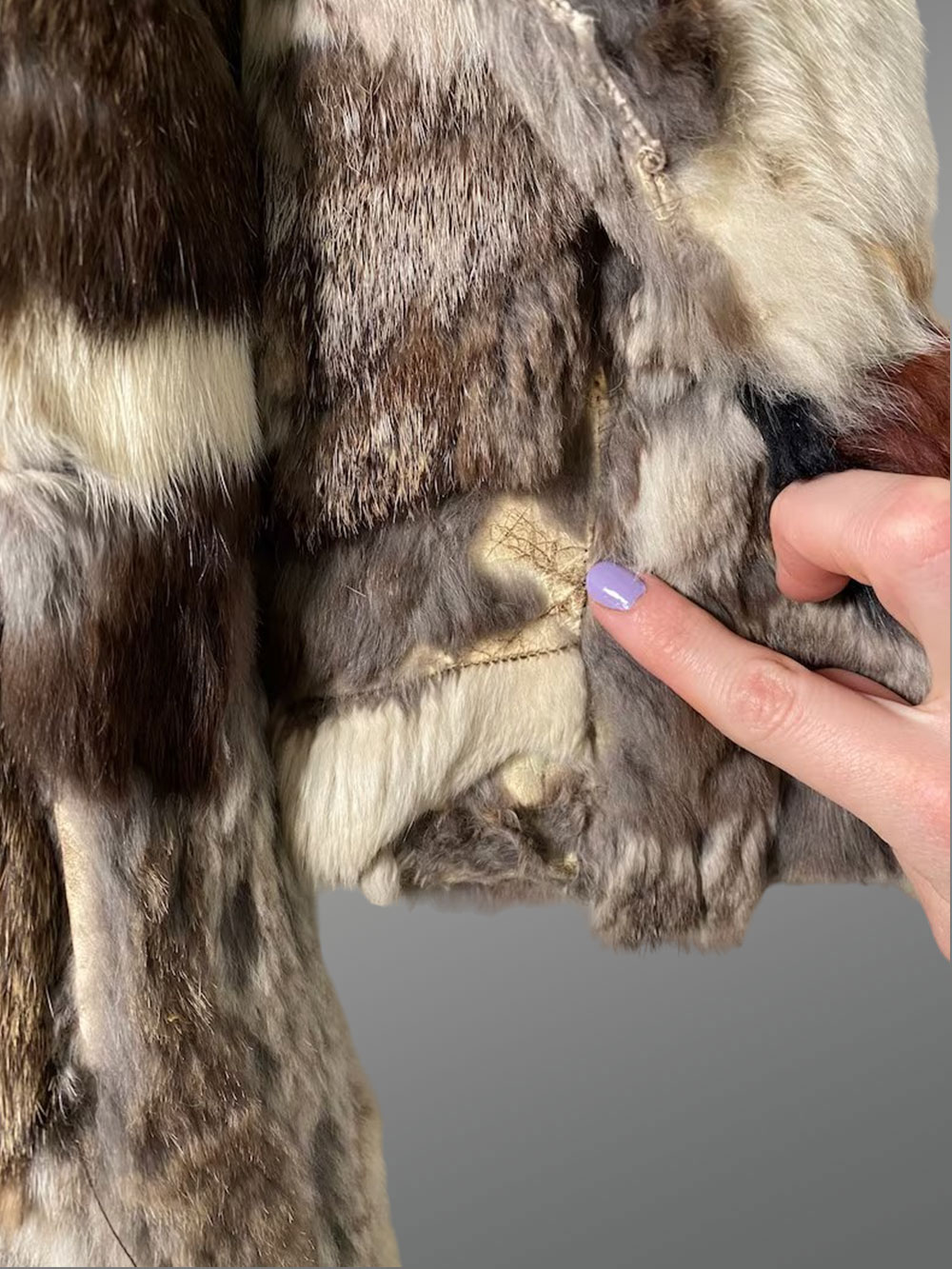 Long Rabbit Fur Coat for Women