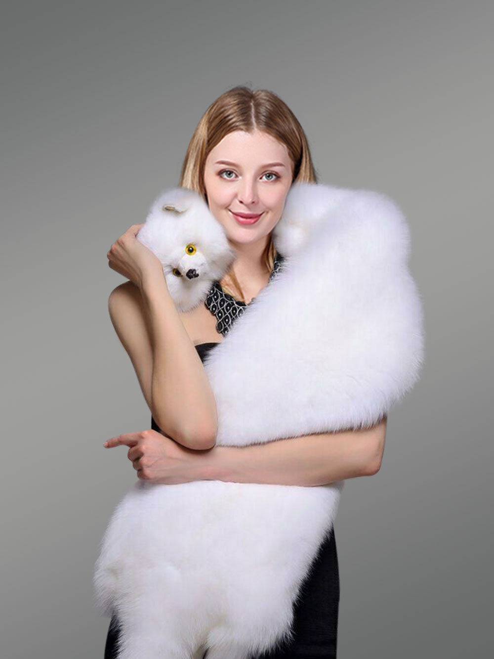 Arctic Fox Fur Scarf