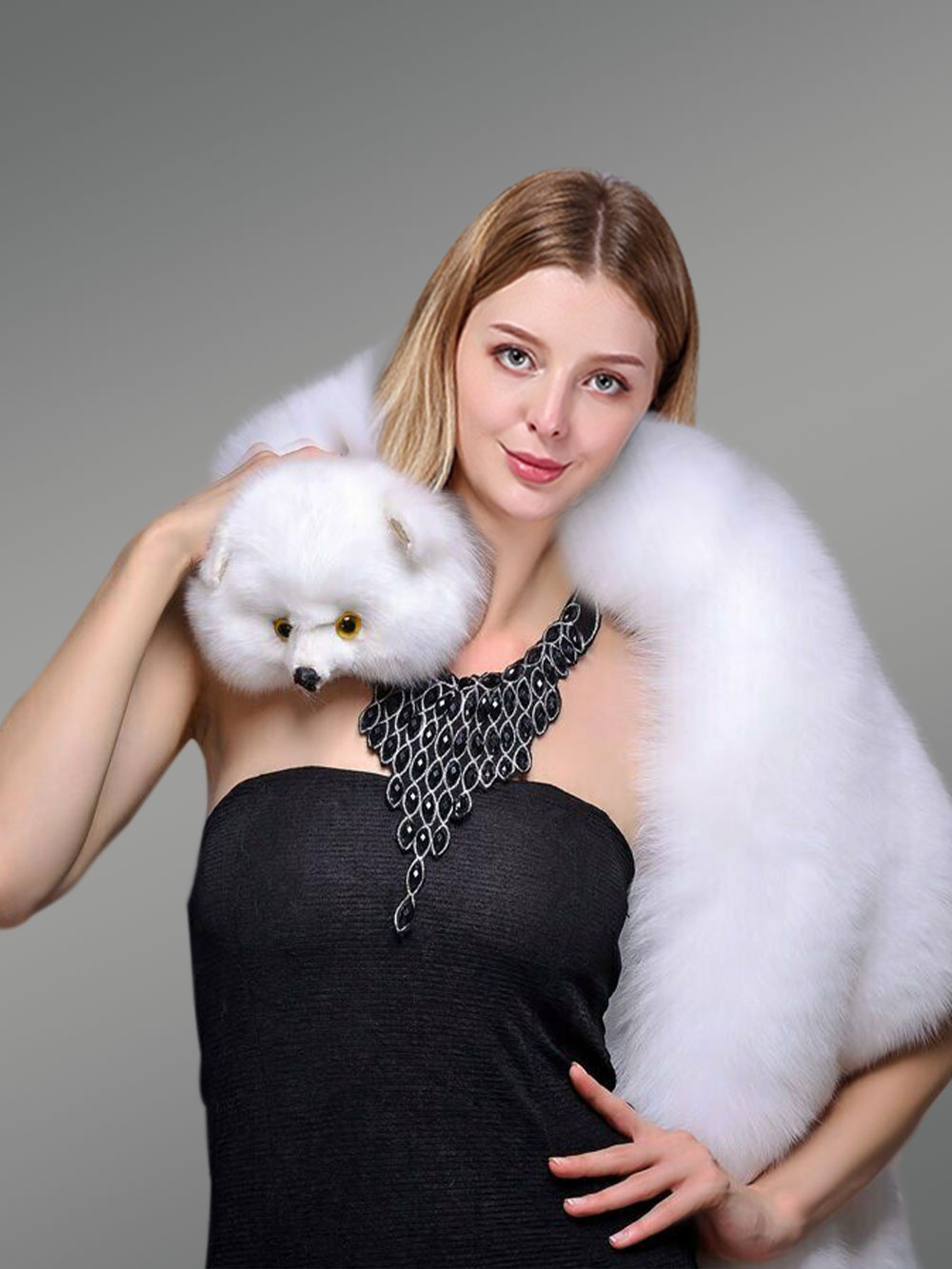 Arctic Fox Fur Scarf