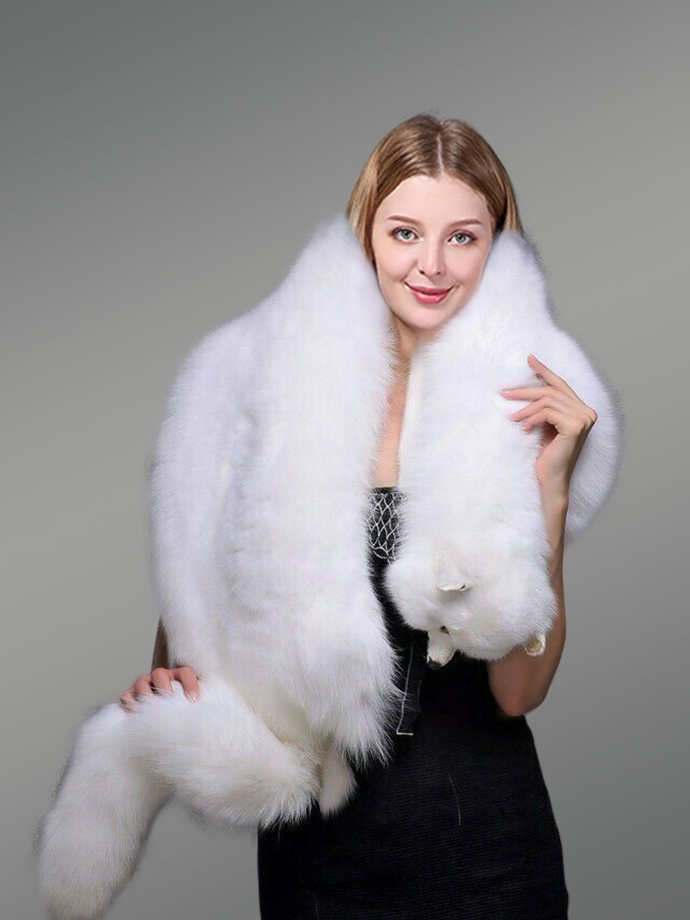 Arctic Fox Fur Scarf