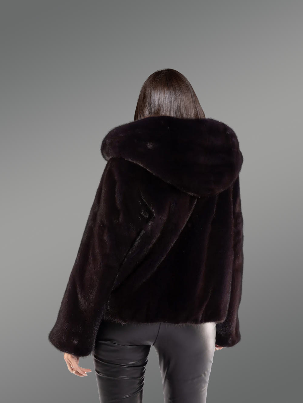 Womens Full Skin Mink Coat-