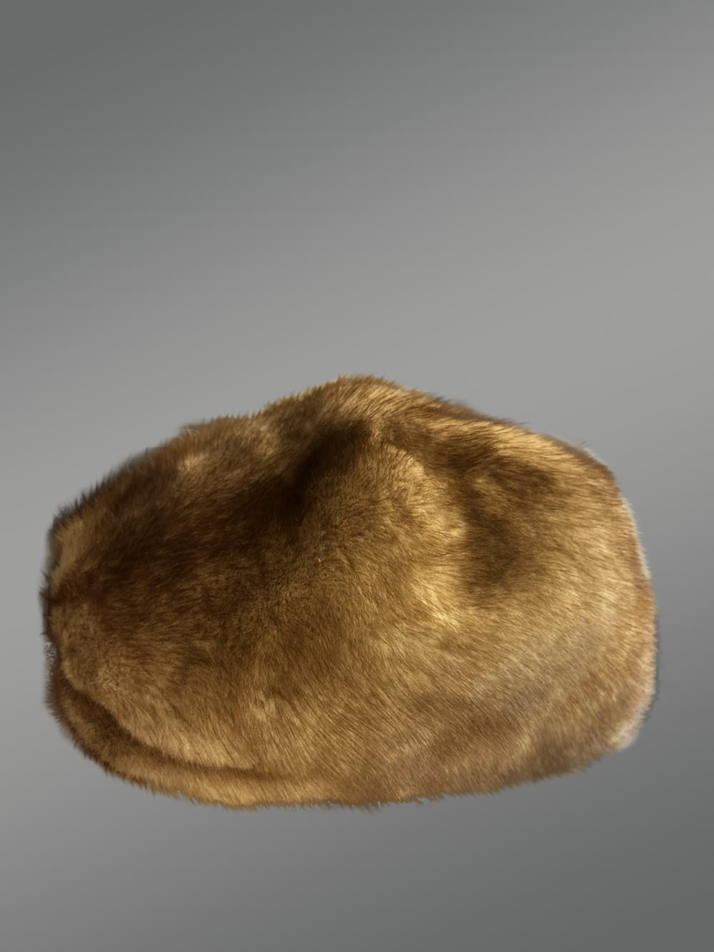 Tan Rabbit Fur Baseball Hat